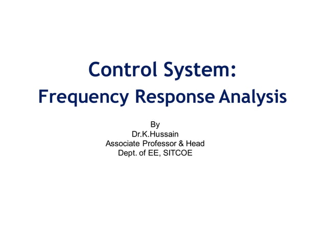 Frequency Response Analysis | PDF | Technology & Computing