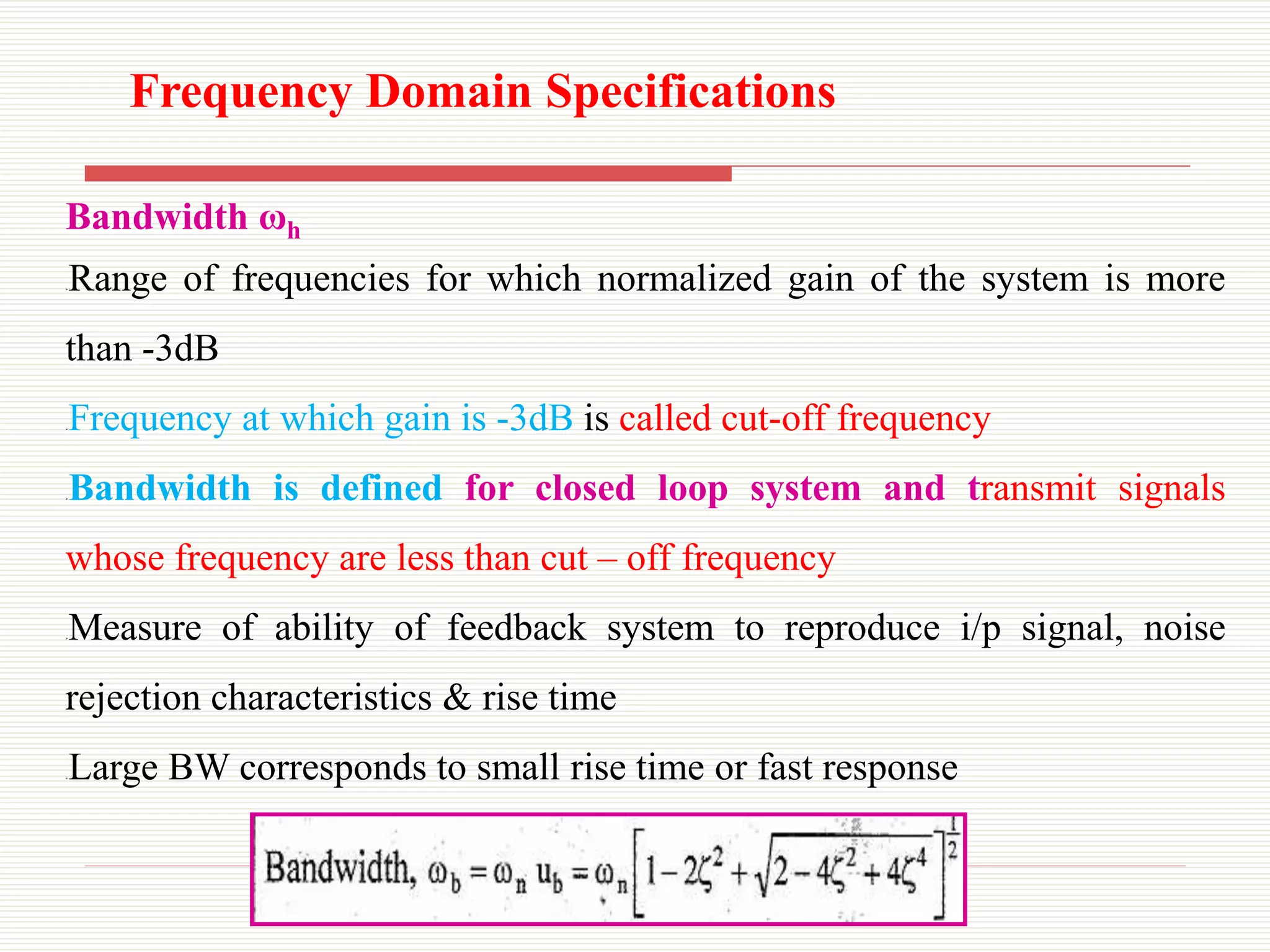 Frequency response analysis | PPT