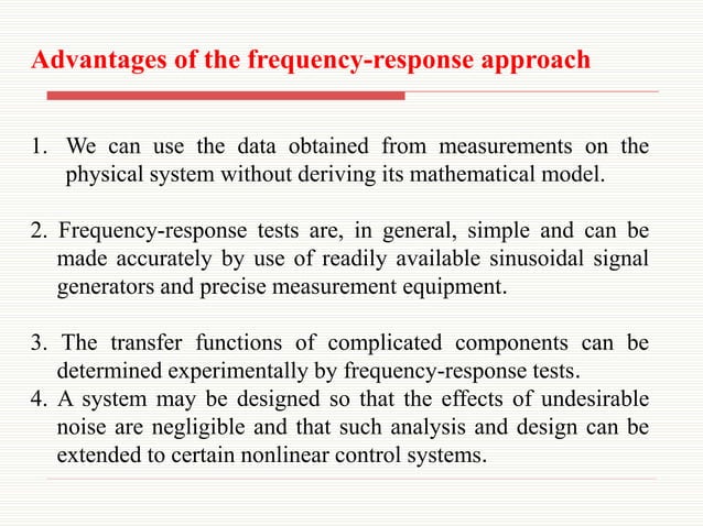 Frequency response analysis | PPT | Technology & Computing