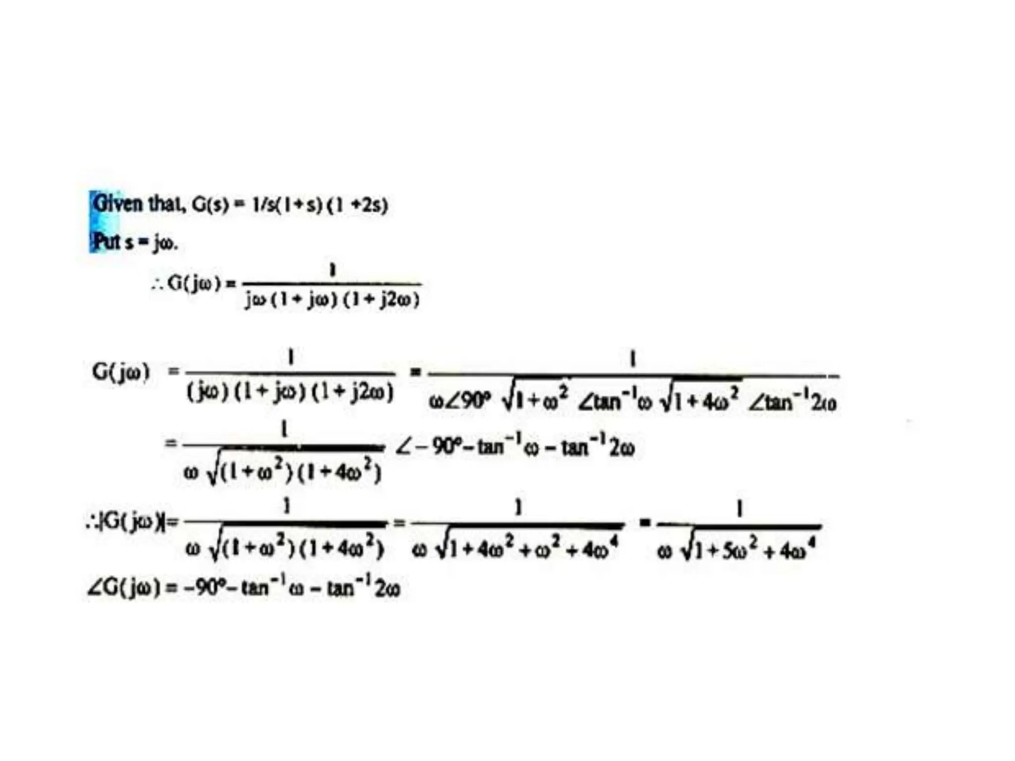 Frequency Response Analysis,domain specification, bode and polar plot | PPT