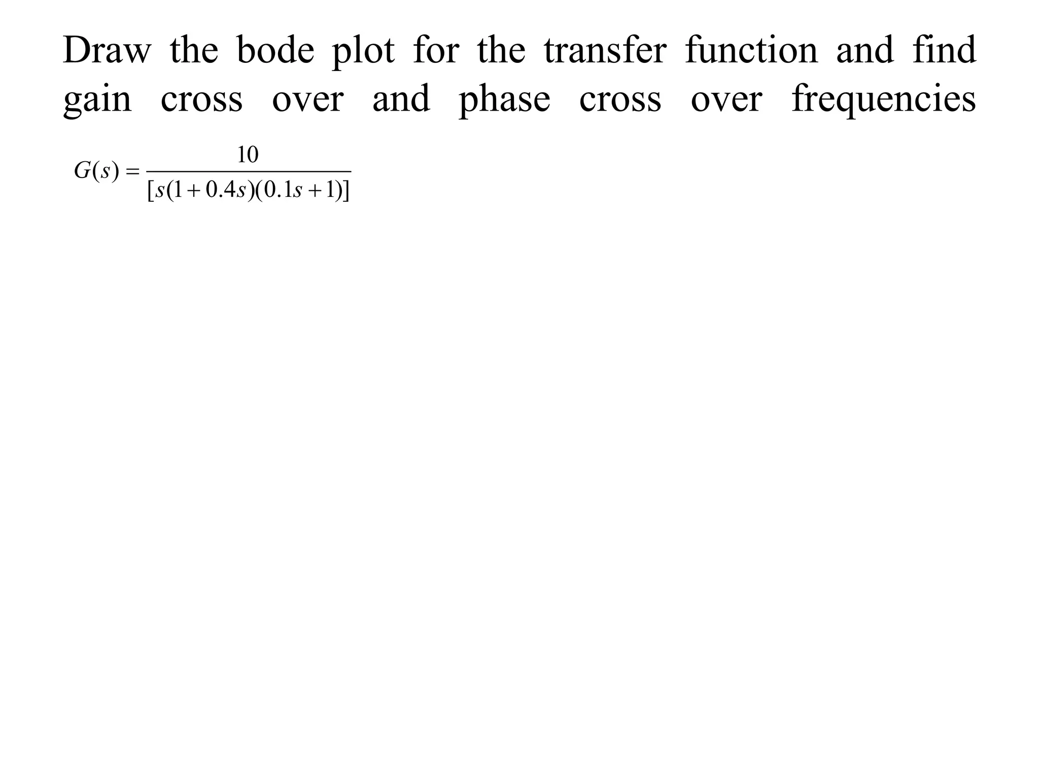 Frequency Response Analysis,domain specification, bode and polar plot | PPT