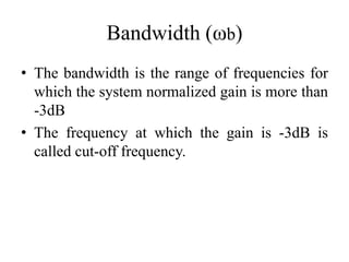 Frequency Response Analysis,domain specification, bode and polar plot | PPT
