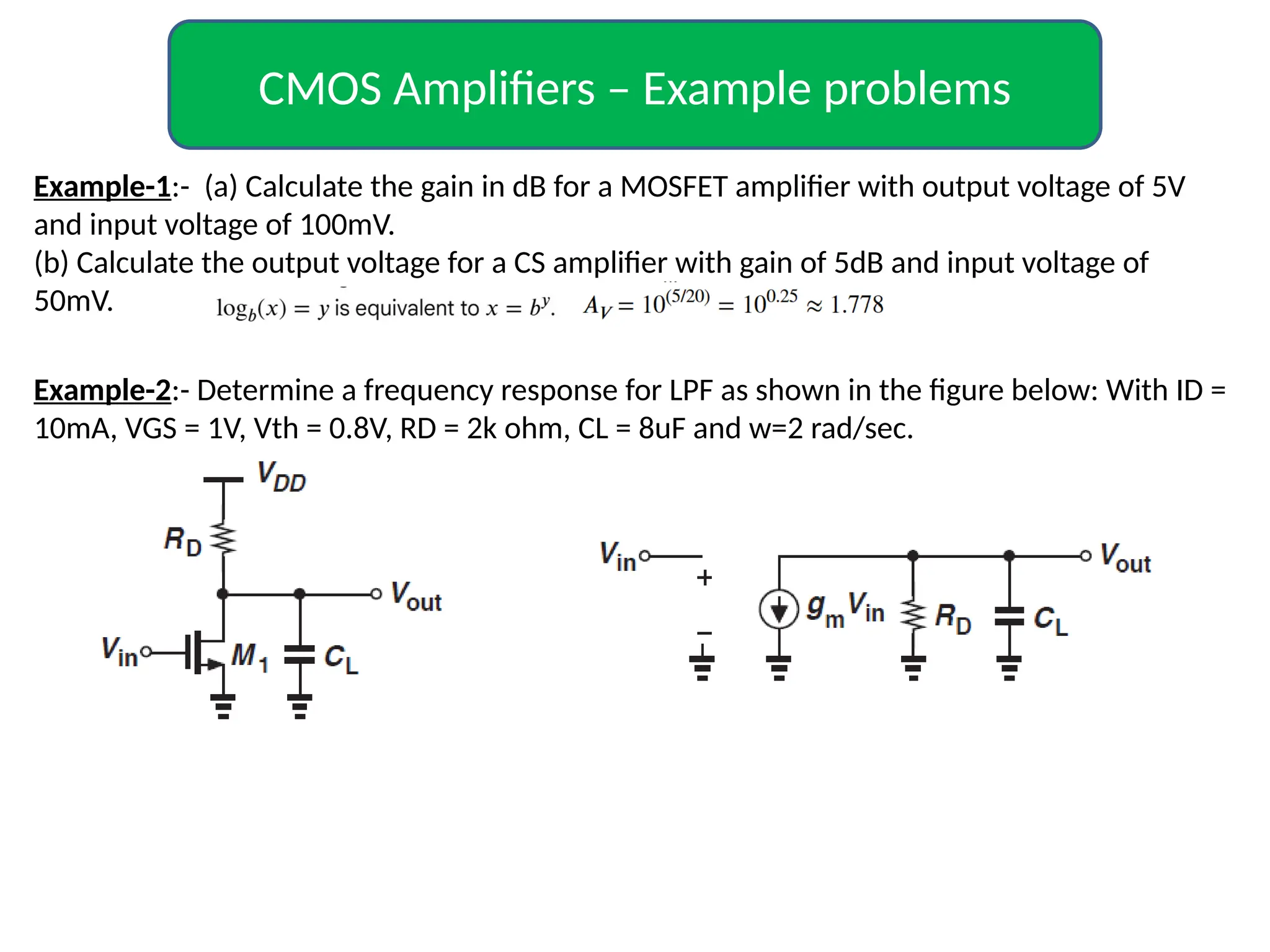 Frequency Response Notes using amplifier | PPTX
