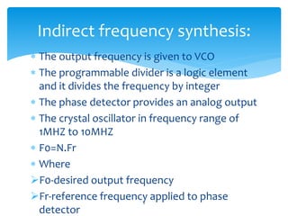 Frequency synthesizers | PPTX