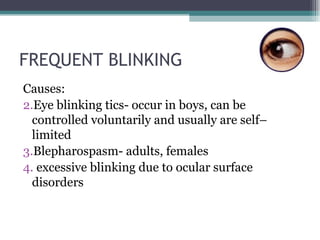 Frequent blinking in children | PPT