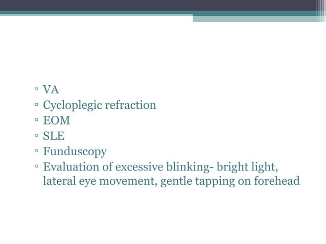 Frequent blinking in children | PPT