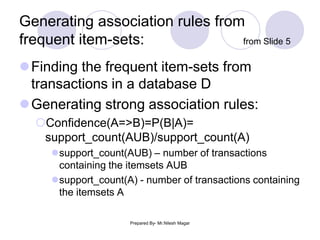Frequent itemset mining methods | PPSX