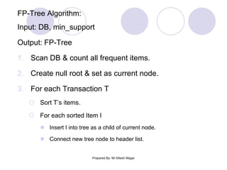 Frequent itemset mining methods | PPSX