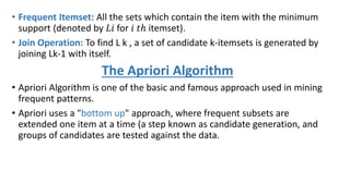 Frequent itemset pattern & apriori principle (1) | PPTX | Databases | Computer Software and ...