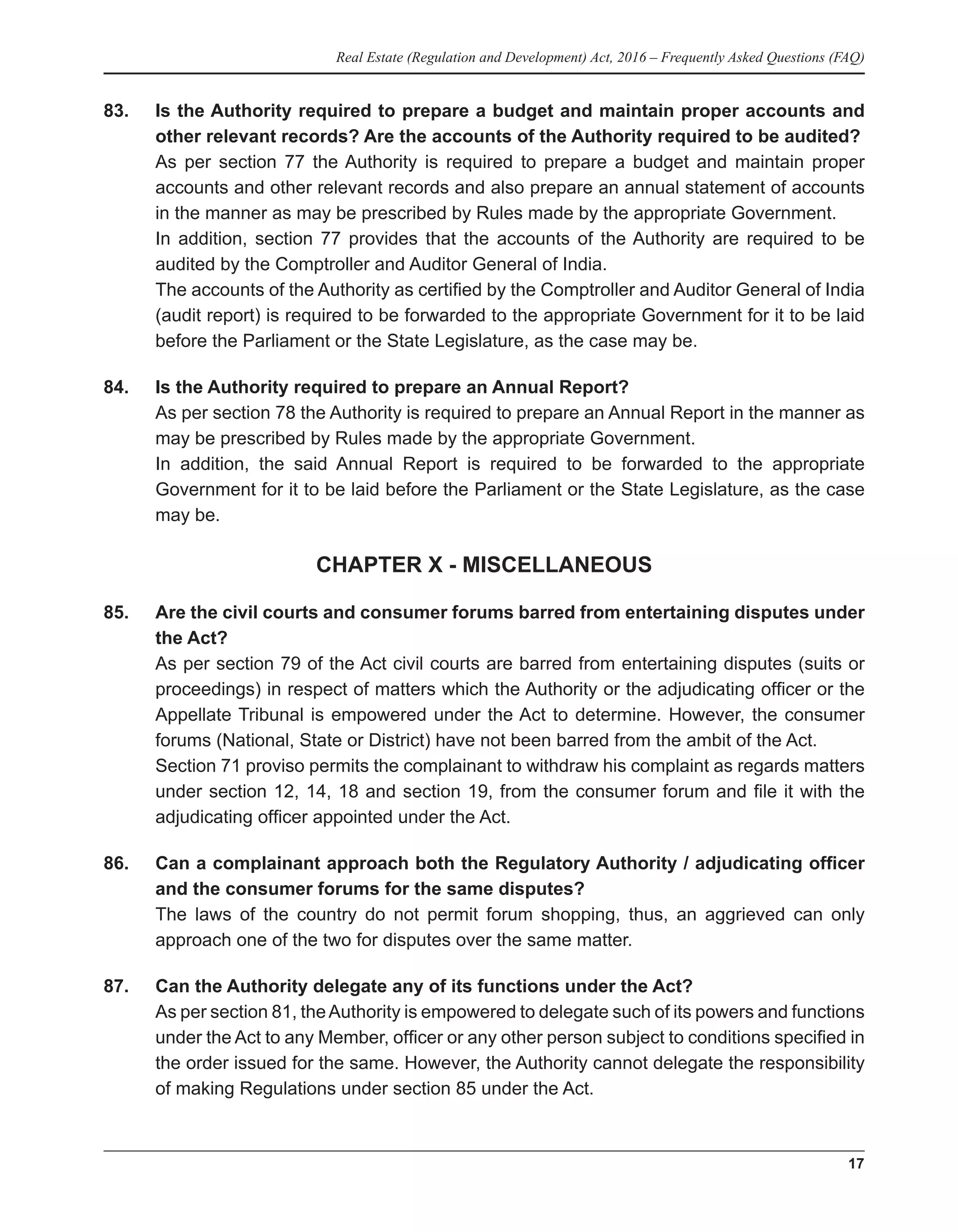Frequently asked Questions on RERA | PDF