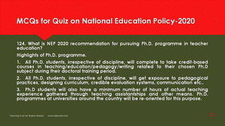 Frequently asked question NEP 2020 for competitive exam | PPTX