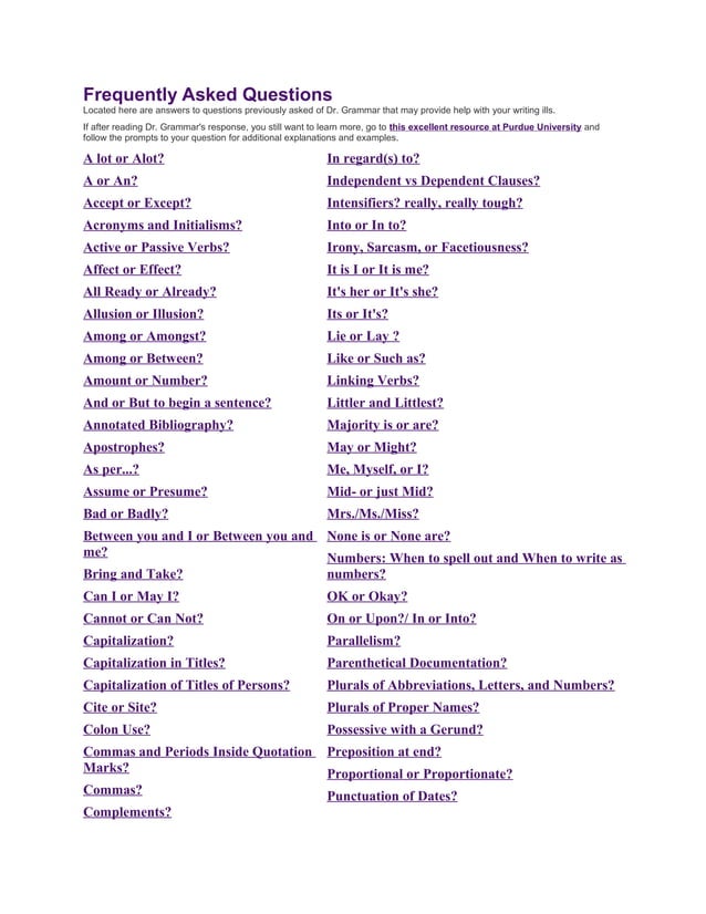 Frequently asked questions | PDF