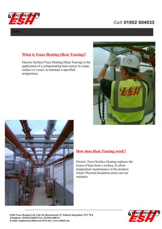 Frequently Asked Questions on Trace Heating | PDF