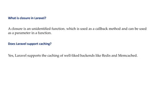 Frequently Asked Questions About Laravel | PPTX