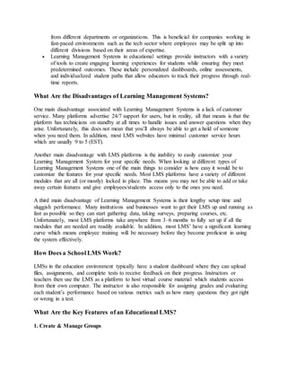 Frequently asked questions about learning management systems | DOCX