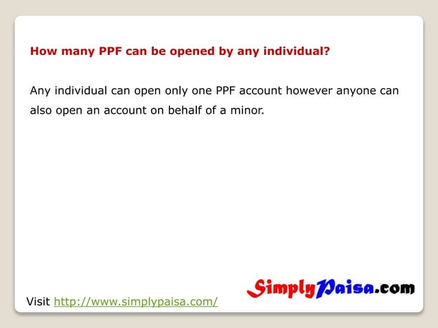 Frequently asked questions about ppf | PPT