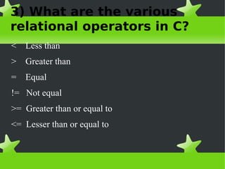 Frequently asked questions in c | PPT