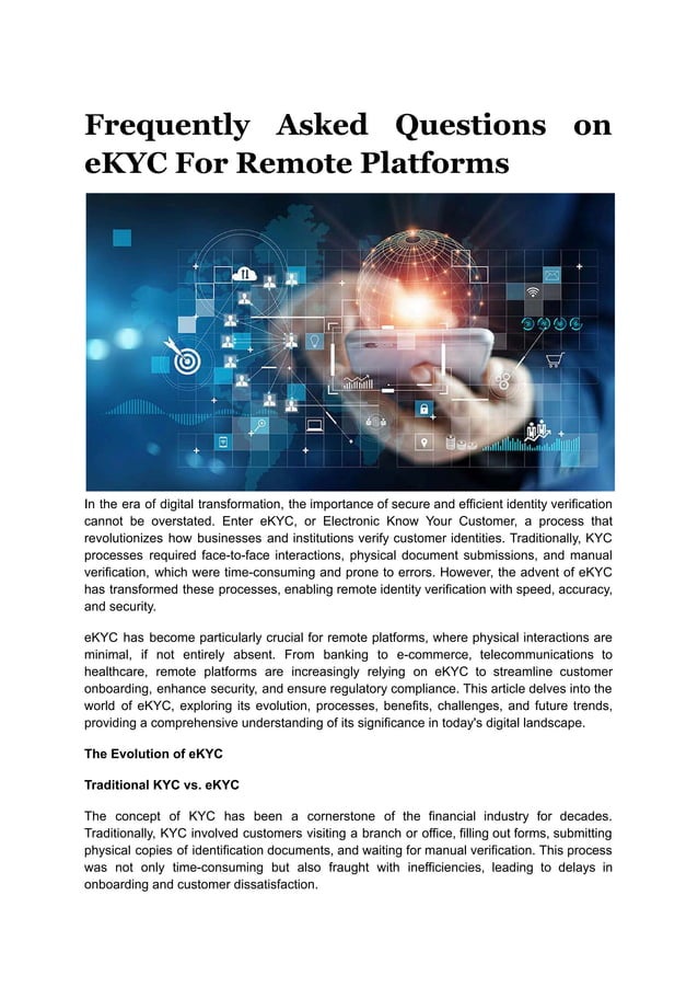 Frequently Asked Questions on eKYC For Remote Platforms.pdf