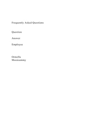 Frequently Asked Questions Question Answer Employe.docx