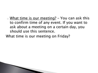 Frequently used sentences in english.com