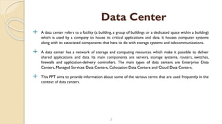 Frequently Used Terms in Data Centers | PPTX