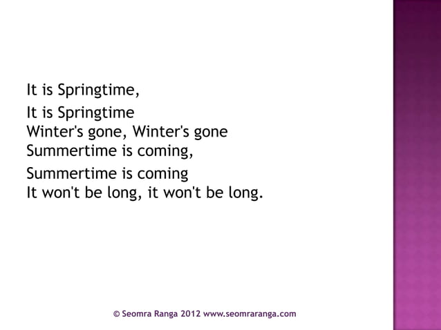 Songs to the Tune of Frere Jacques | PPTX | Weather | Science