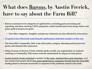 Austin Frerick's Book Barons: A Farm Justice Review | PDF