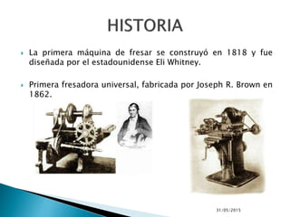 Fresado tipo del proceso | PPTX