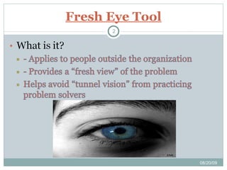 Fresh Eye Tool Campbell | PPT