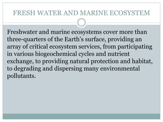 Fresh and marine ecosystem | PPTX