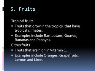 Fresh And Processed Foods | PPSX