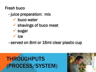 Fresh buco juice | PDF