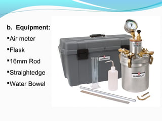 Fresh concrete tests | PPT