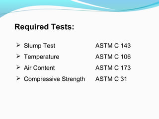 Fresh concrete tests | PPT