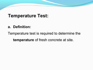 Fresh concrete tests | PPT