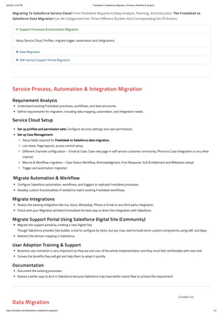 Freshdesk to Salesforce Migration-Tenetizer Technologies | PDF
