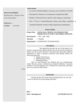 Fresher it-2009 | PDF