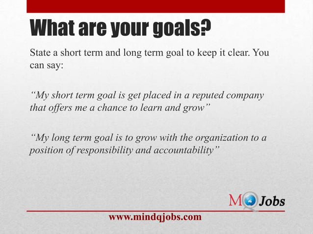 Mindqjobs.com : Fresher interview HR questions | PPTX | Resume Writing ...