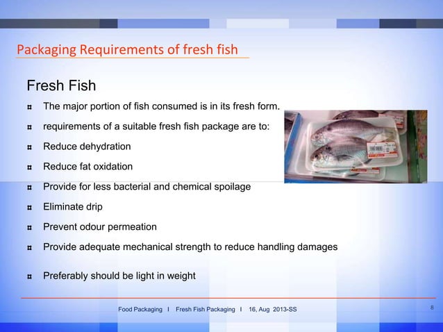 Fresh fish packaging | PPTX