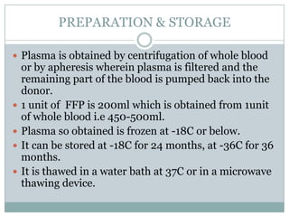 Fresh Frozen Plasma