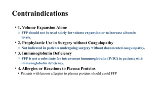 Fresh Frozen Plasma (FFP) transfusion.pptx | Blood Disorders | Diseases ...