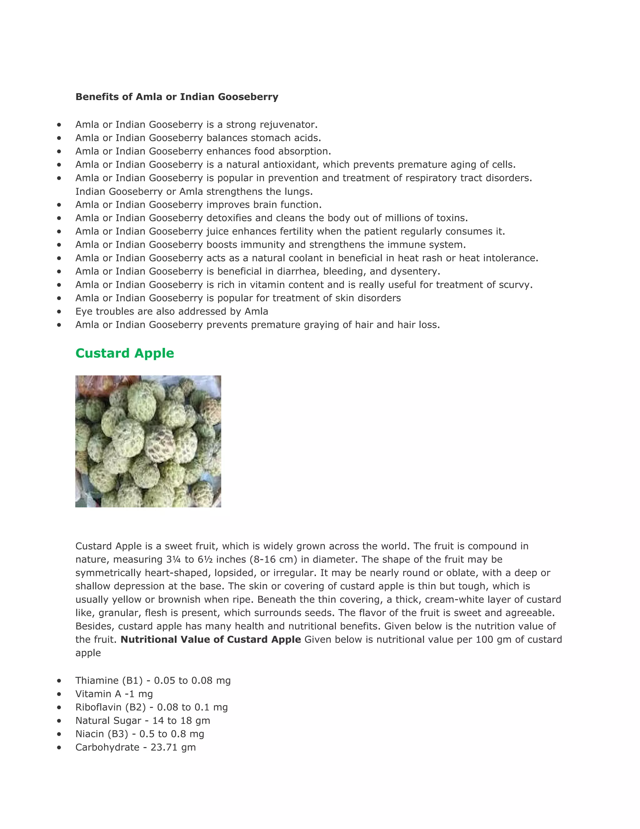 Fresh fruits | DOC