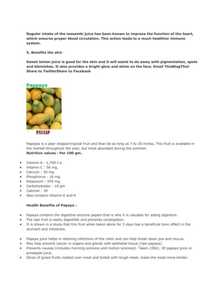 Fresh fruits | DOC