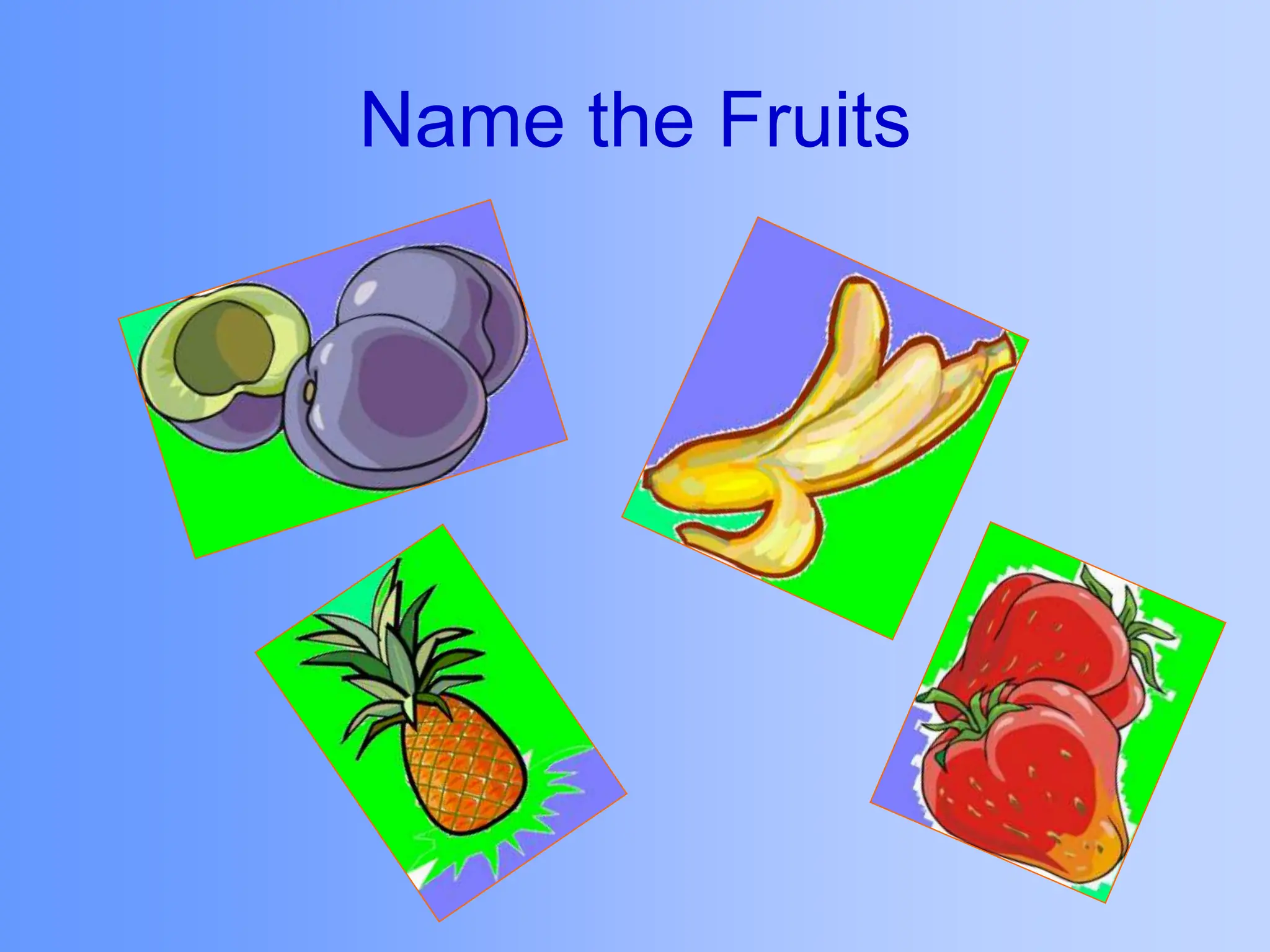 FRUITS AND VEGETABLES TO WORK IN ESL CLASSES | PPT
