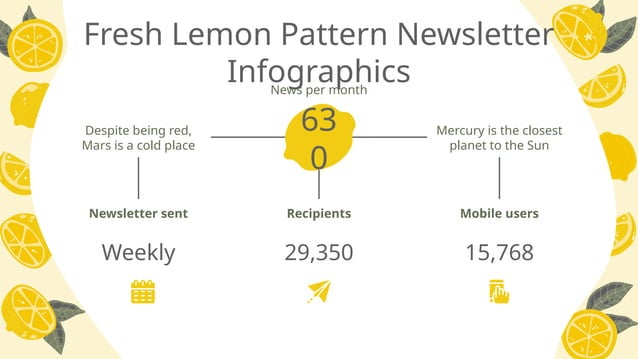 Fresh Lemon Pattern Newsletter Infographics by Slidesgo.pptx