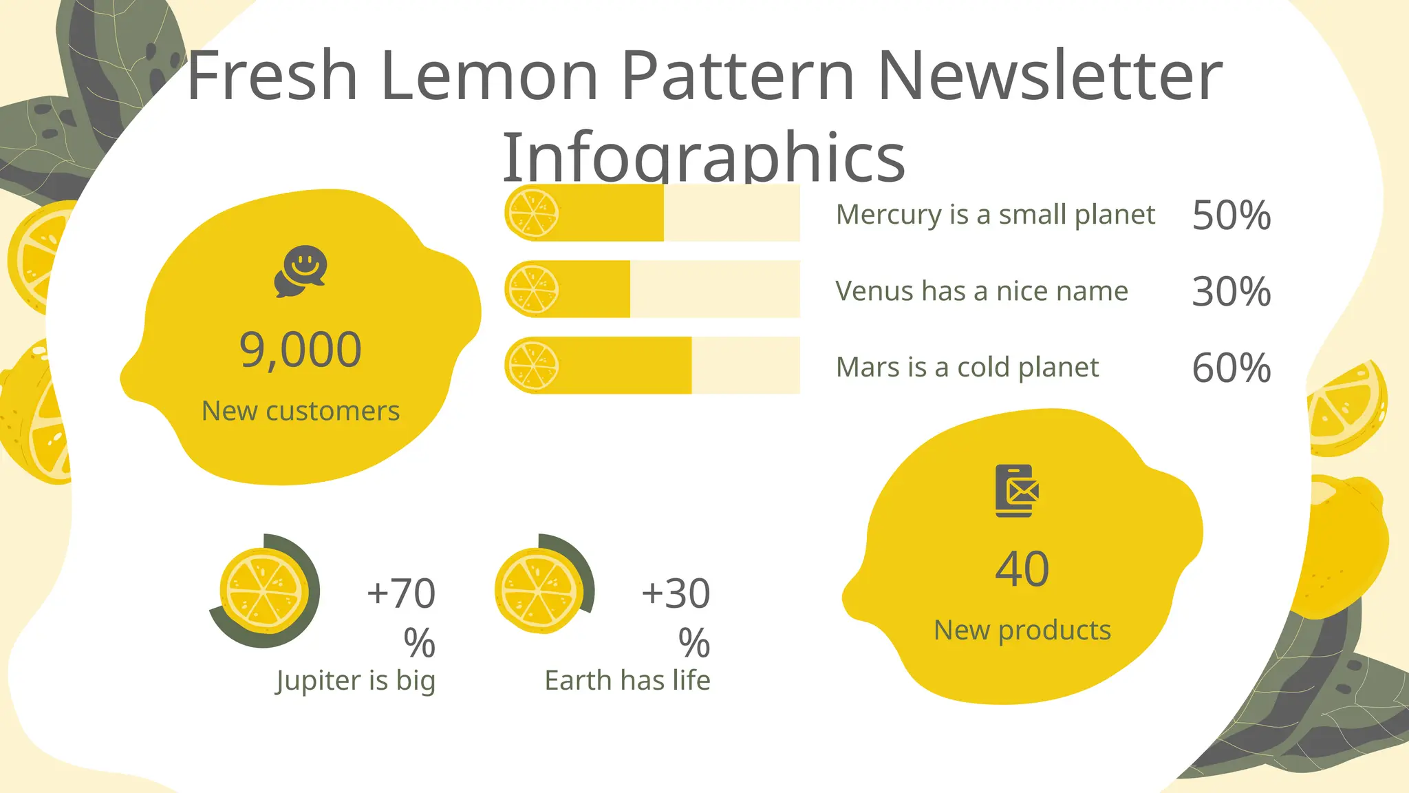Fresh Lemon Pattern Newsletter Infographics by Slidesgo.pptx