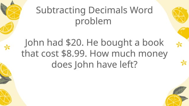 adding and subtracting decimals lesson plan | PPT