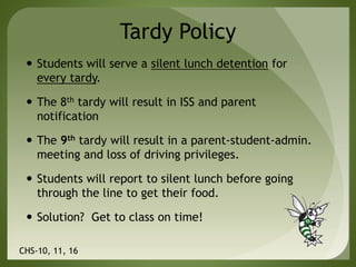 Carter High School - Class of 2017 Expectations | PPTX