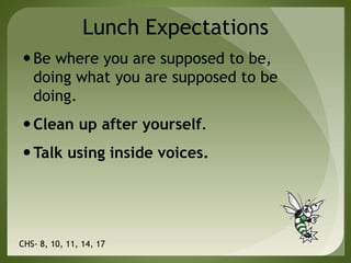 Carter High School - Class of 2017 Expectations | PPTX