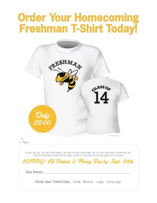 Freshman flyer & t shirt design | PDF